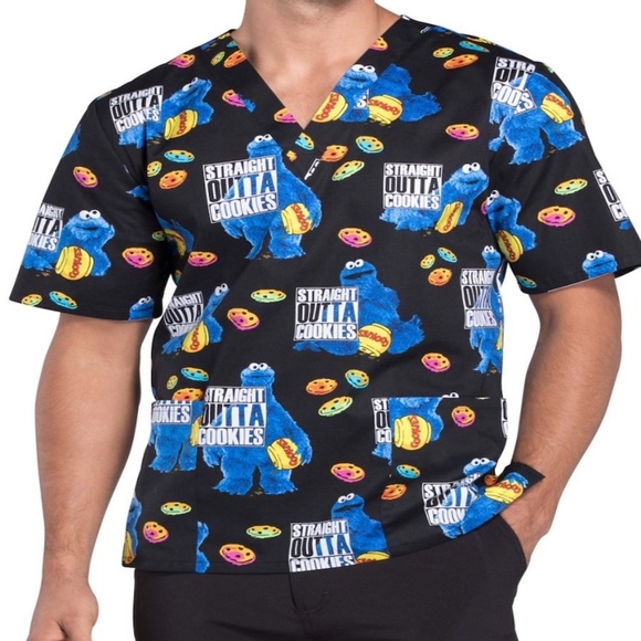 Tooniforms | Other | Tooniform Cookie Monster Scrub Top Sz Xs Nwt ...